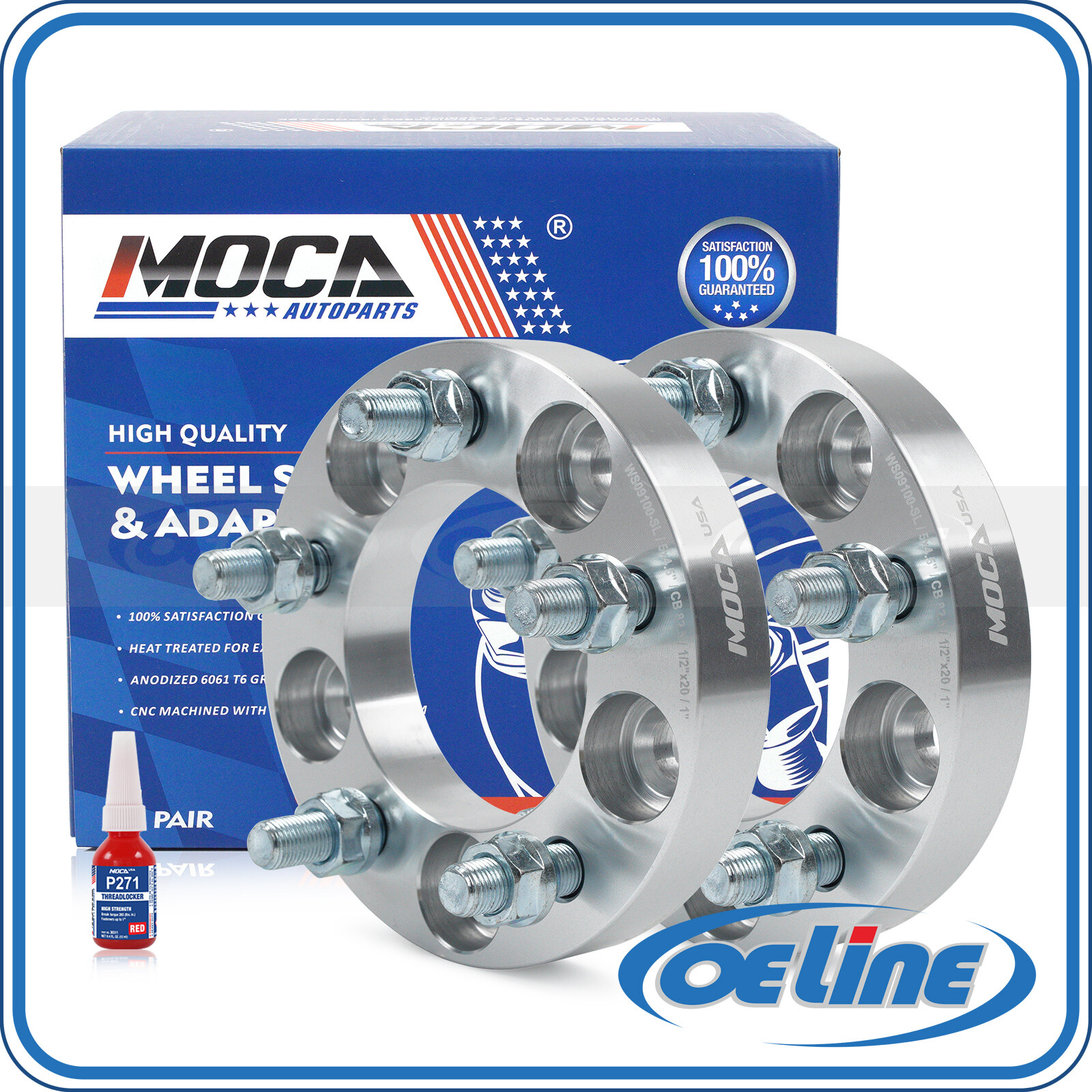 For Jeep Wrangler TJ YJ 2Pc 5x4.5 Wheel Spacers 1/2"x20 82.5mm w/1 Inch ...