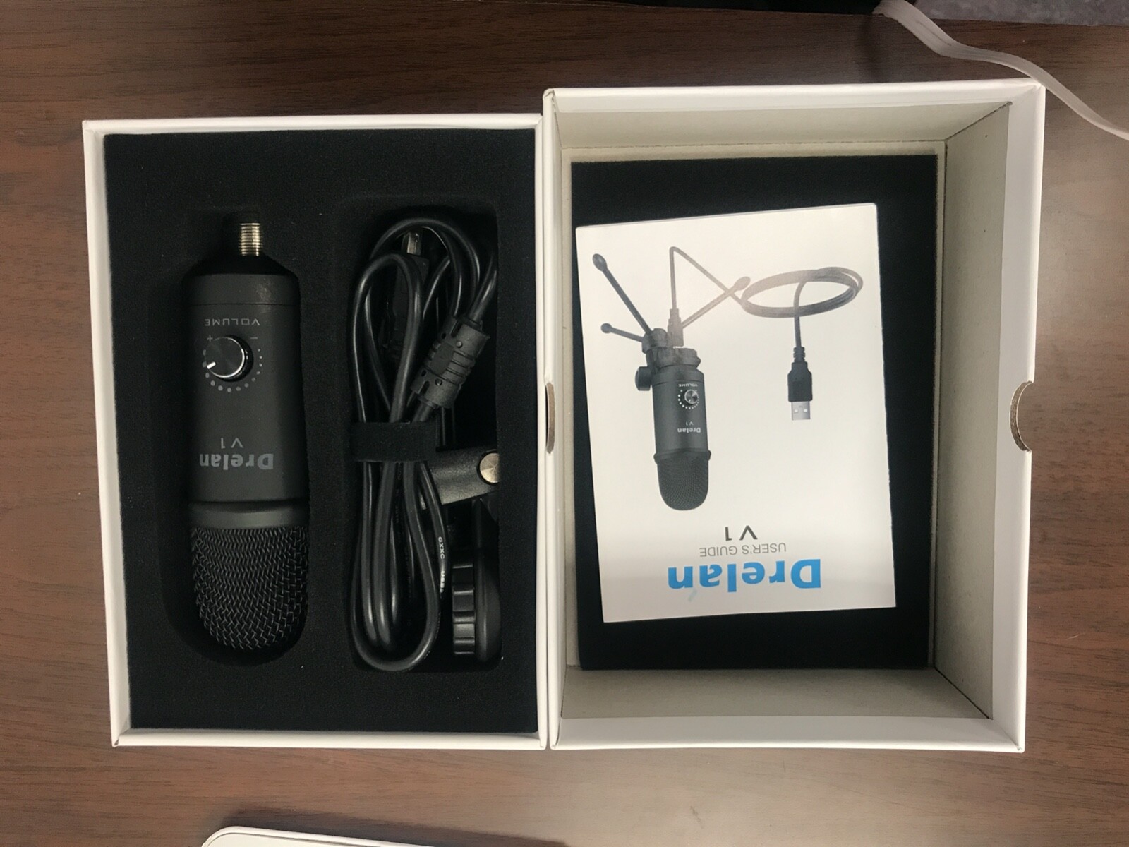 Drelan USB Microphone Condenser Desktop Computer Mic 192KHZ/24BIT NEW ...