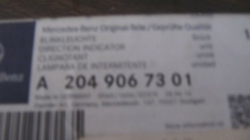 NEW OEM MERCEDES-BENZ 2049067301 GENUINE OEM SIDE MARKER LAMP | eBay