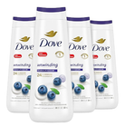 Dove Body Wash Unwinding Blueberry & Moon Milk 4 Count for Renewed ...