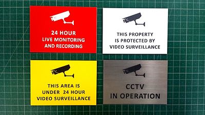 ENGRAVED 100mm X 70mm SECURITY/CCTV SIGNS | eBay Australia