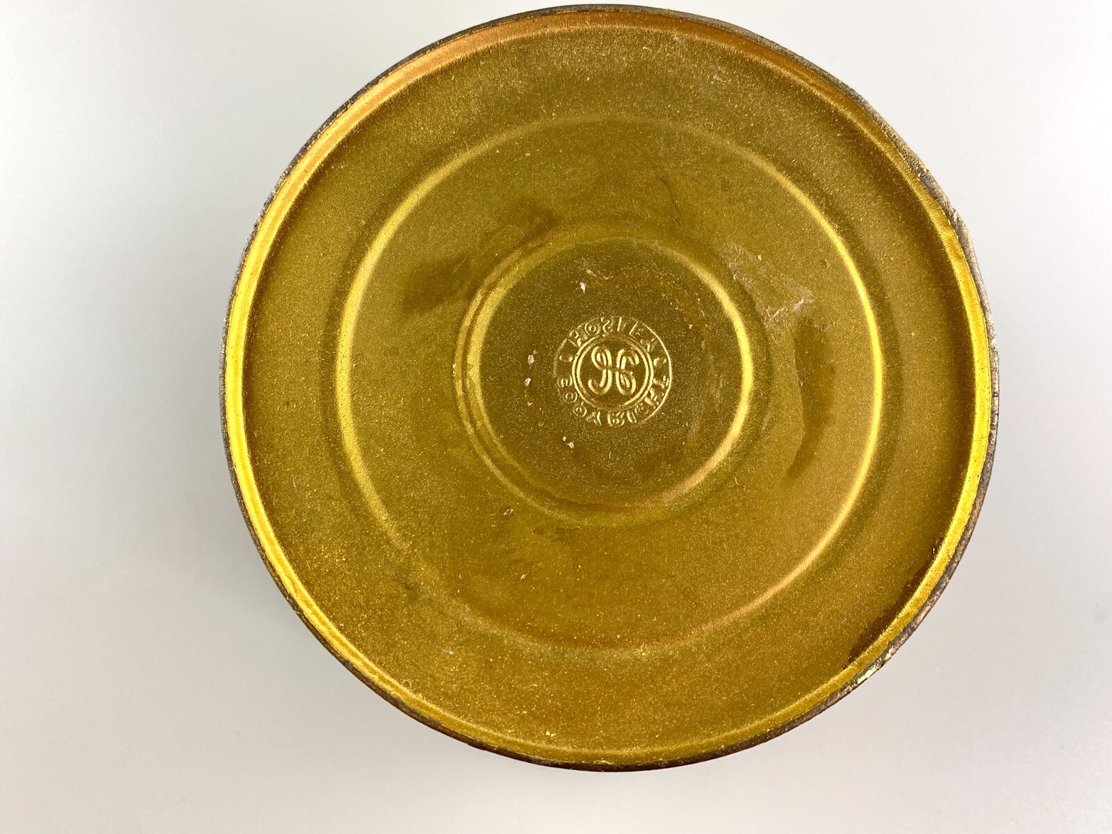 Gold Metal Bucket Tin Pail Decorative Planter with two handle and Grape ...