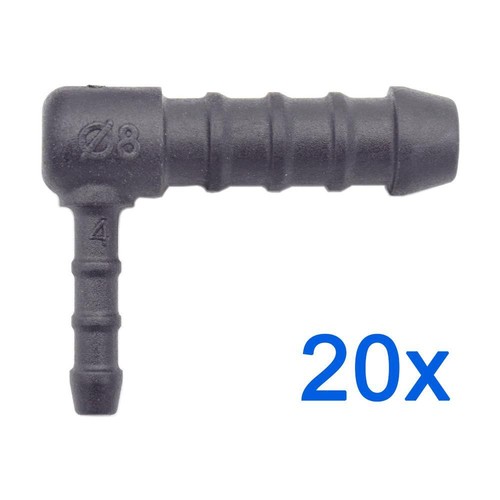 20 X YOU.S Connector Distributor Reducer RGV Ø 4/8 Mm 90° Angle L-Shape ...