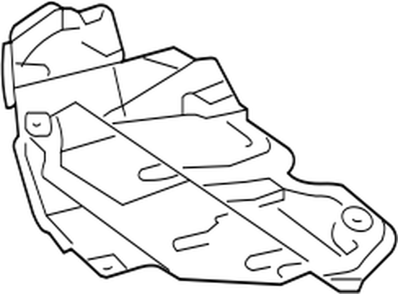 51441-06150 Toyota Cover, engine under, rh 5144106150, New Genuine OEM ...