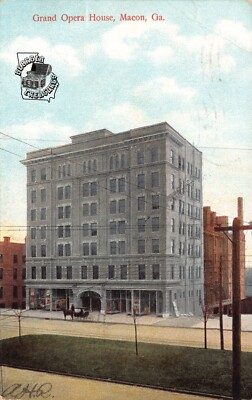GA~GEORGIA~MACON~GRAND OPERA HOUSE~MAILED 1908 | eBay