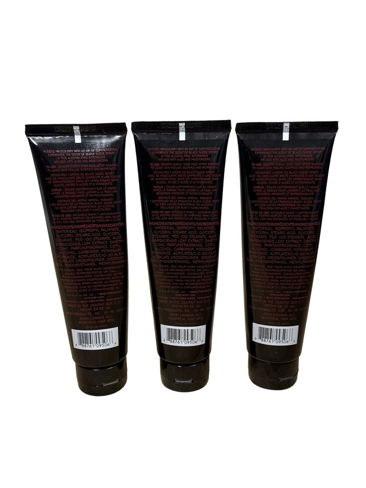 Avon BLACK SUEDE SPORT After Shave Conditioner 3.4 - Lot of 3 - New ...