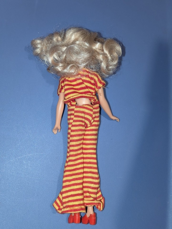 Vintage Mary Quant Daisy Doll 1970'S Model Toy Blonde Curly Hair Blue ...