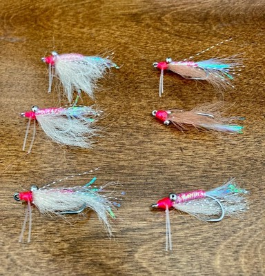 Bone Fish Flies, Gotcha Pattern, Fly Fishing, Salt Water Flies, 6 Flies ...