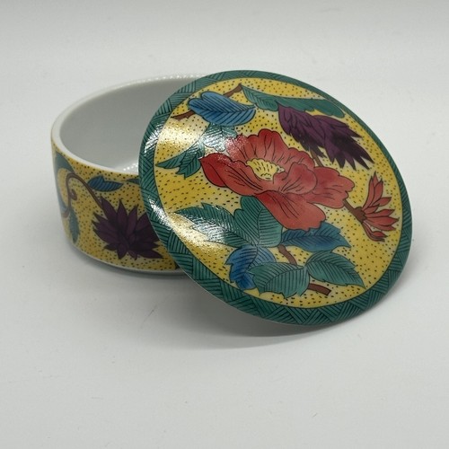 Vintage Hand Painted Porcelain Ashibi Japan Trinket Dish | eBay