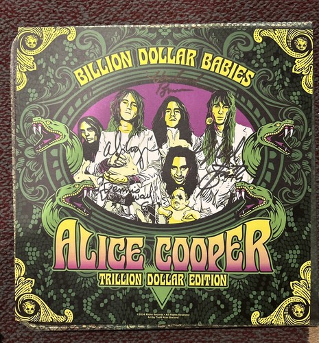 Alice Cooper Band Signed Billion Dollar Babies 50th Vinyl Autograph ...