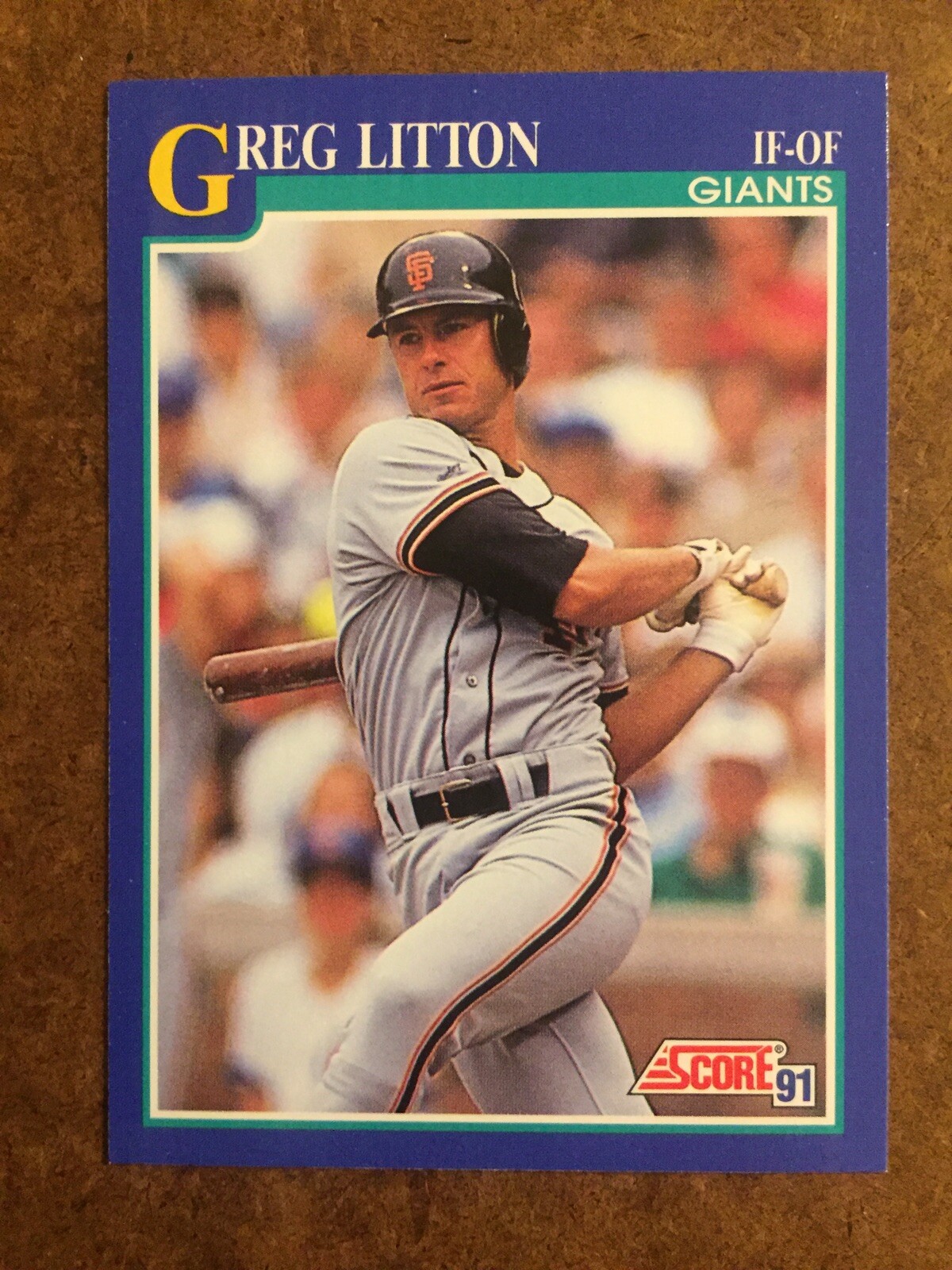 Greg Litton 533 Score 1991 MLB Baseball Trading Card | eBay