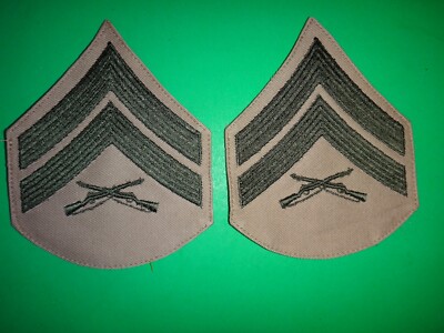 Pair of USMC Marine CORPORAL E-4 Rank Large Chevrons | eBay