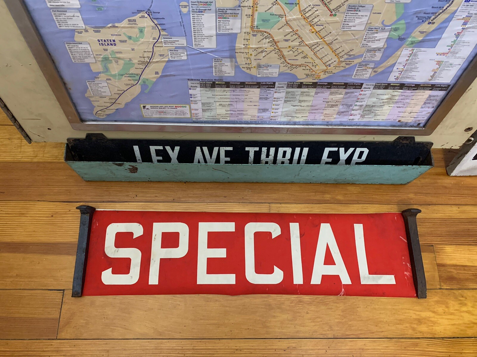 NY NYC BUS ROLL SIGN URBAN HOME RED BRONX WEST FARMS SPECIAL OCCASION ...