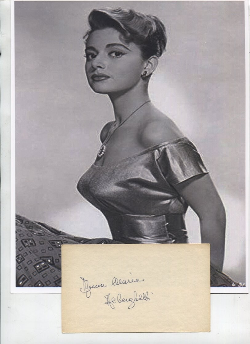 ANNA MARIA ALBERGHETTI signed AUTOGRAPH 9204 | eBay