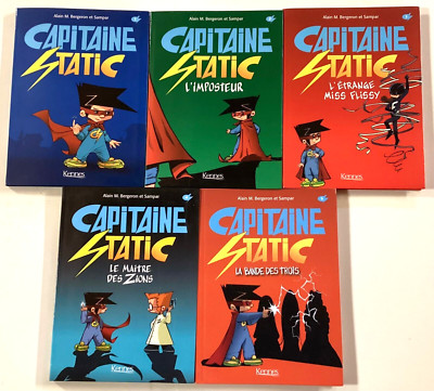 CAPITAINE STATIC tomes 1 à 5 Bergeron Sampar LIVRE enfant Kennes | eBay