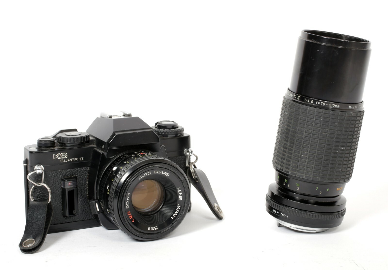 Ricoh KS-SUPER II 35mm SLR Film Camera with 50mm + 70-210mm Lenses | eBay