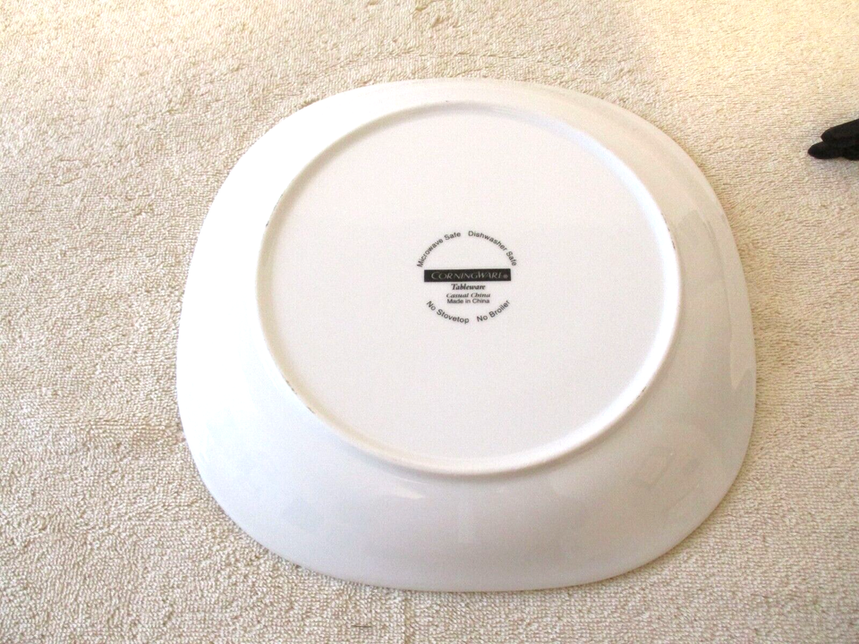 CorningWare Tableware White Square 10-3/8" Dinner Plates-Set Of 4 | eBay