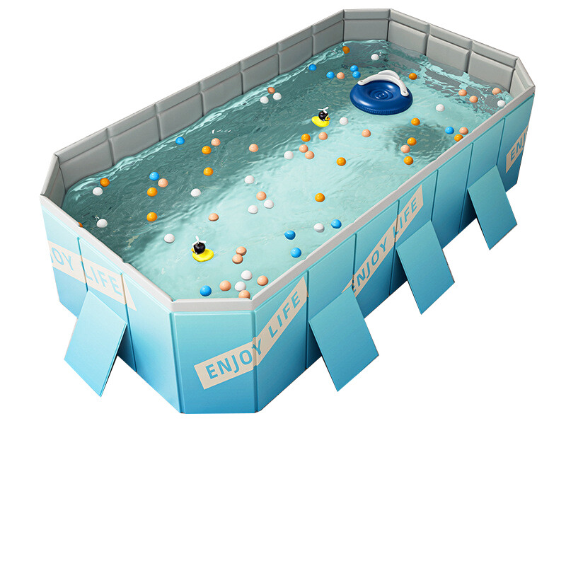 Outdoor Foldable Rectangular Swimming Pool Above Ground Pool Adult ...