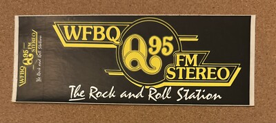 Vintage Double Bumper Sticker Set Q95 94.7 WFBQ Rock & Roll ...