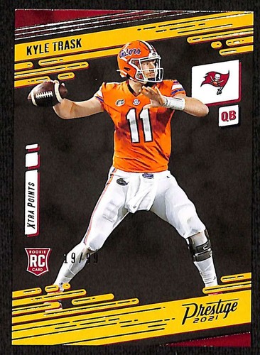 2021 Panini Prestige KYLE TRASK (RC) Buccaneers /99 Gold Premium Xtra ...