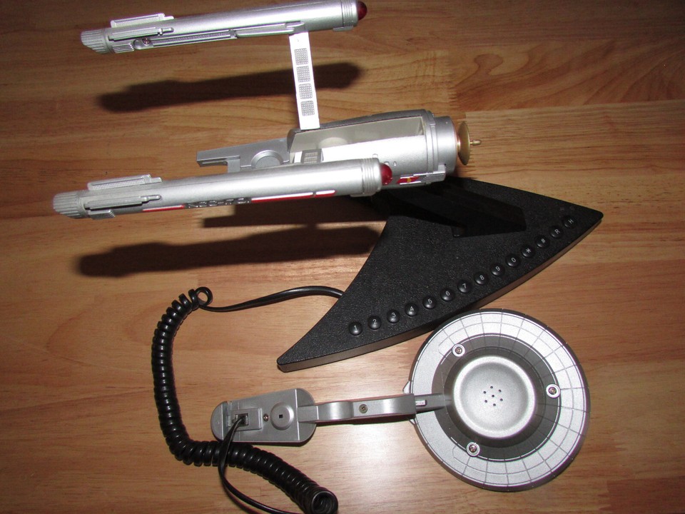 Vintage Star Trek Enterprise Phone - 1993 - Paramount - Telephone ...