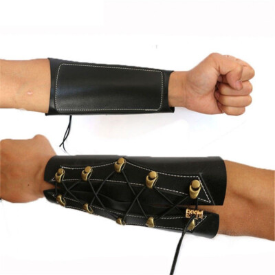 Leather Archery Wrist Arm Guard Compound Recurve Bow Arm Protection ...