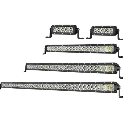 6/10/20/30/40" Slim Combo LED Work Light Bar Single Row Offroad Driving ...