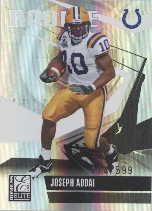 2006 Donruss Elite - Rookie Joseph Addai #173 /599 (RC) for sale online ...