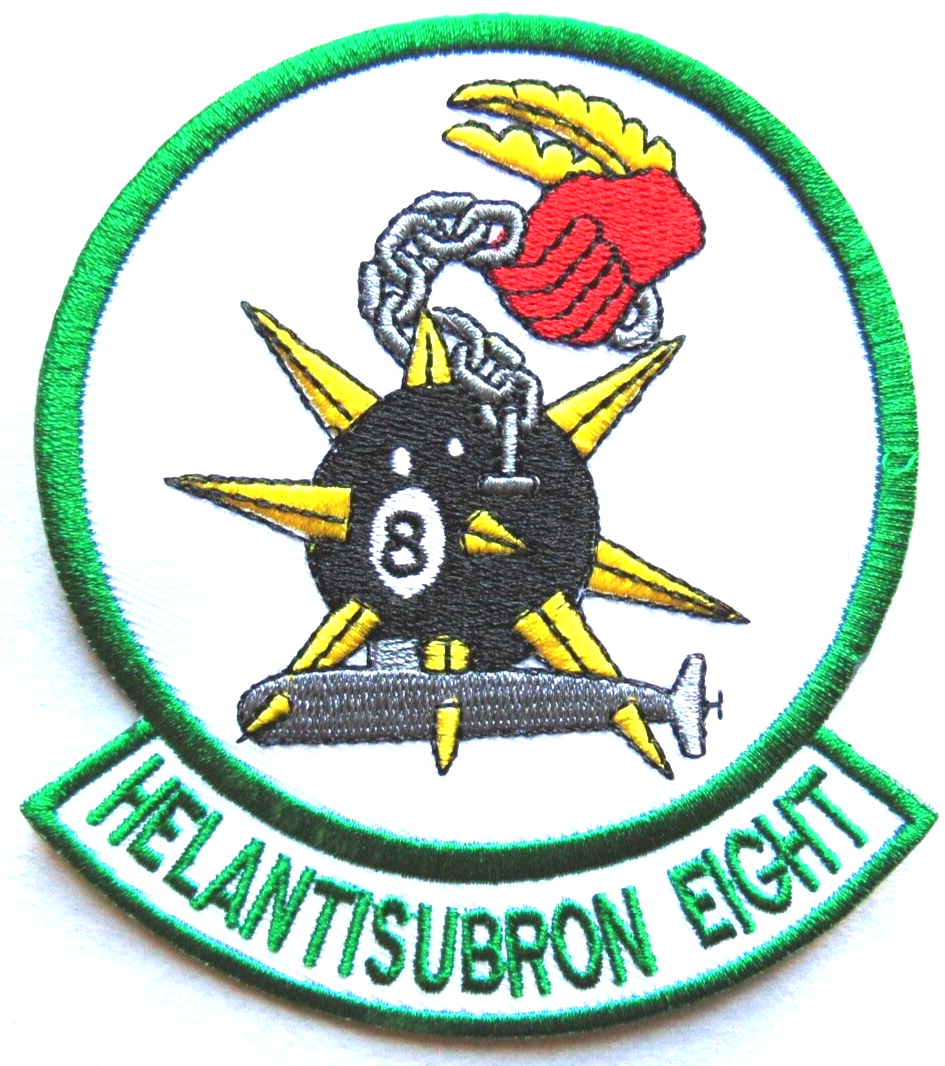 USN Helicopter Anti-Submarine Squadron 8 Iron-on/Sew-on Patch | eBay