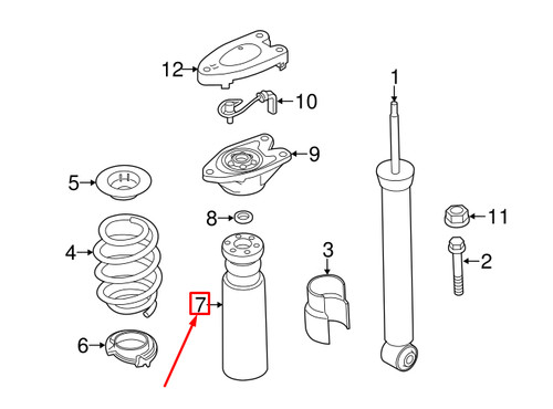 BMW F54 F55 F56 F57 CABRIO REAR SHOCK ABSORBER DAMPER 33536852452 NO🇺🇸 ...