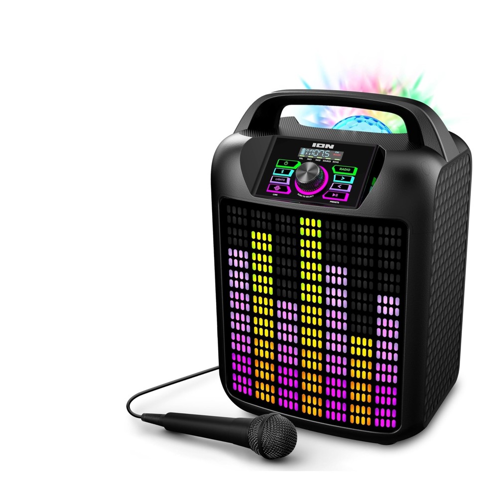 ION Party Rocker Max Mk2 Portable Bluetooth Karaoke Party Speaker with ...