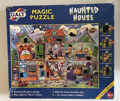 100% Complete Galt Magic 50 Piece Puzzle **Haunted House** Halloween ...