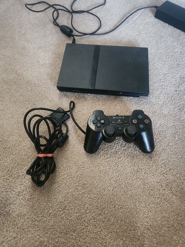 Sony PlayStation 2 PS2 Slim Black Console System Bundle (SCPH-70012 ...