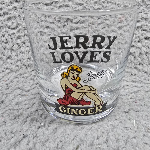 Sailor Jerry Loves Ginger Glass Whiskey Ball Tumbler Vintage Pinup Rock ...