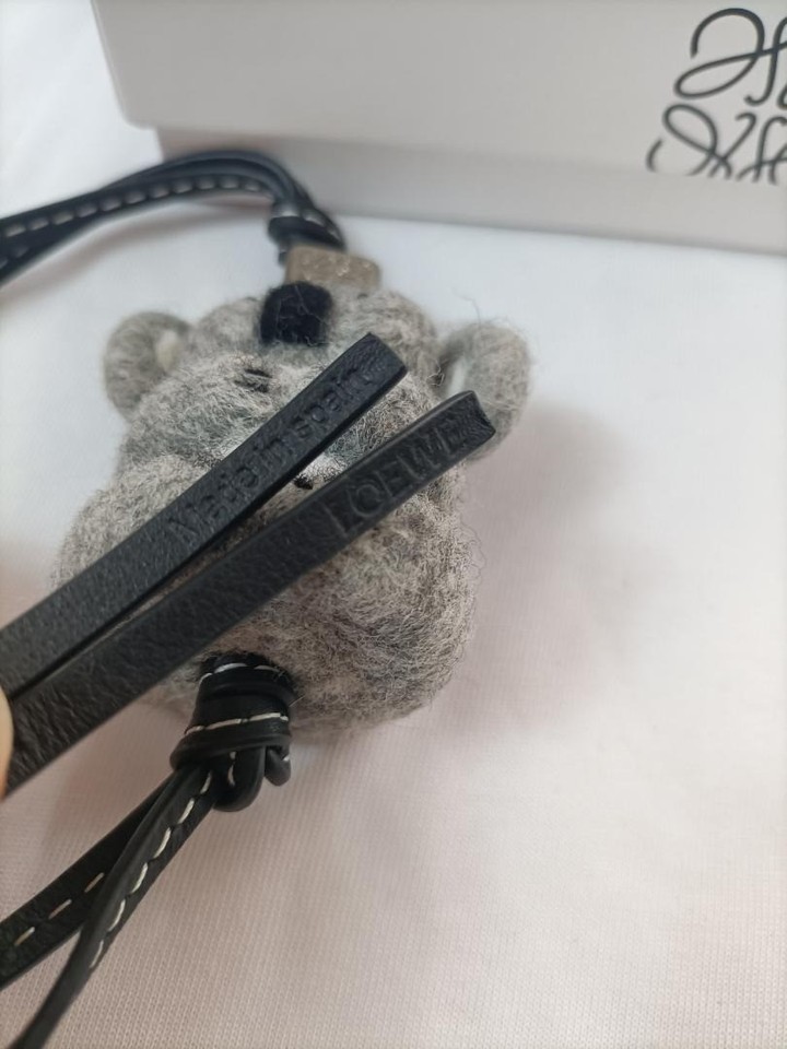 LOEWE Koala Bag Charm Key Chain Leather W/Box | eBay