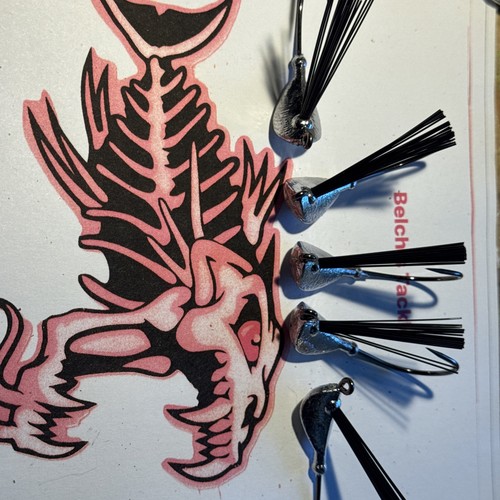 Bass Flipping Jigs, Brush Jig Weed Less, 1/2 Ounce Unpainted | eBay