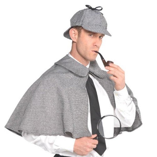 Sherlock Homes Kit Hat, Cape & Magnifying Glass | eBay