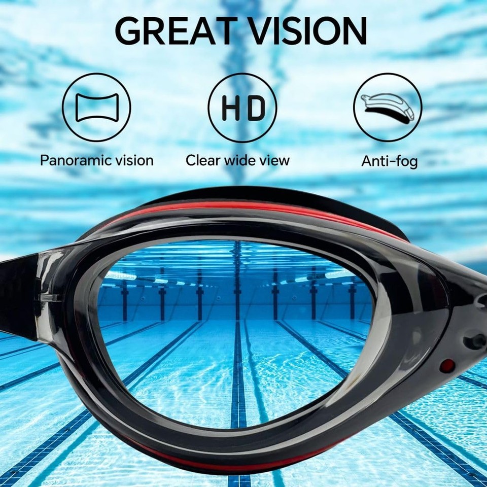 Nearsighted Swim Goggles, Shortsighted Swimming Goggles Bright Smoke ...