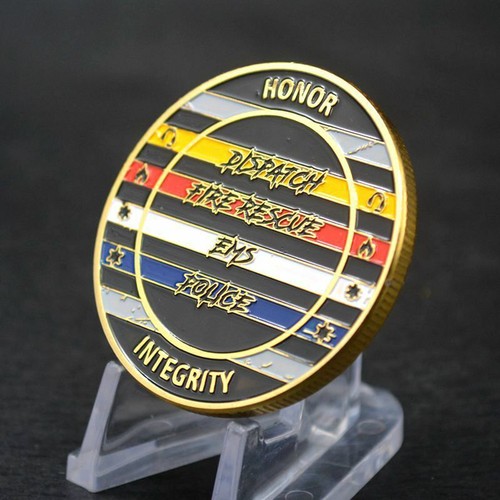 20 PCS Challenge Coin Commemorative Honor Dispatch Fire Rescue Ems ...