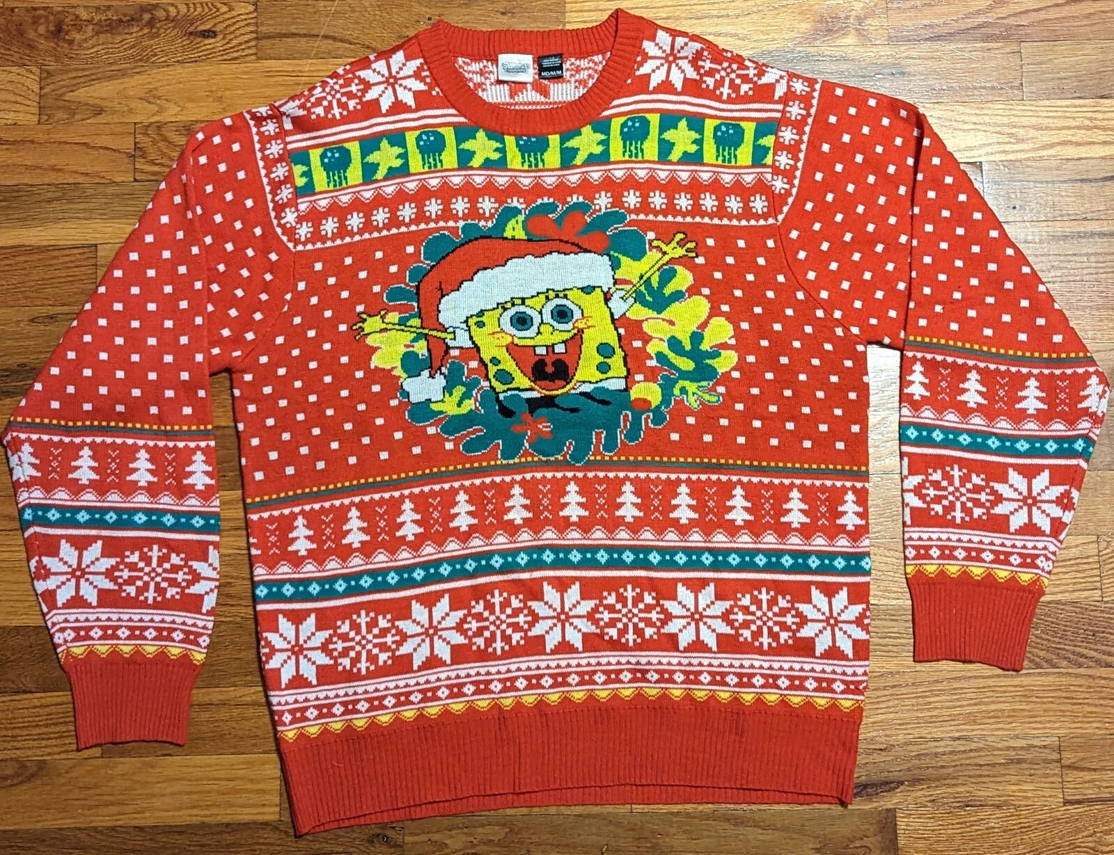 Spongebob Squarepants Christmas Sweater - Men's MEDIU… - Gem