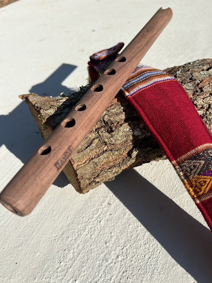 INCA GOLD PROFESSIONAL QUENA ANDEAN FLUTE INSTRUMENT NATURAL HARDWOOD ...