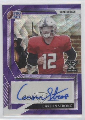2022 Leaf Pro Set Metal Purple Wave /25 Carson Strong #PA-CS1 Rookie ...