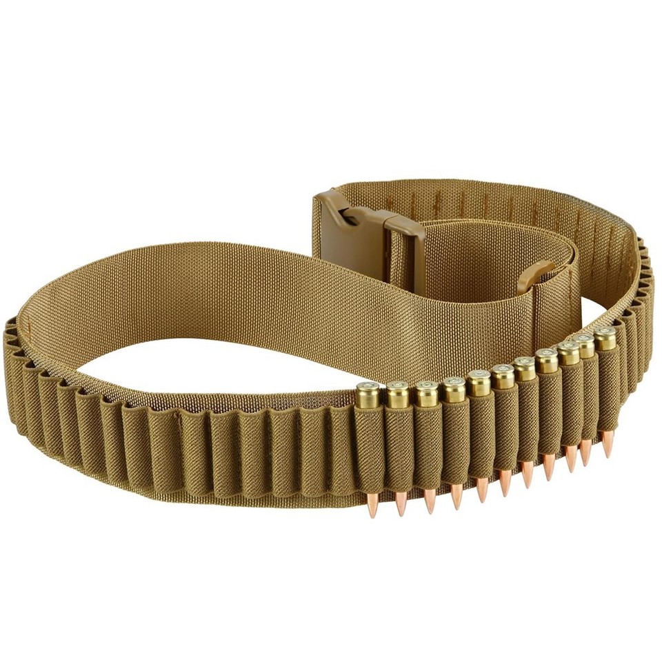50 Rounds Rifle Bullet Cartridge Bandolier Belt for 308 Cal. 30-30 30 ...