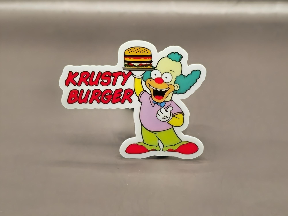 Simpsons Vinyl Stickers Bart Homer Cartoon Krusty The Clown Duff Beer ...
