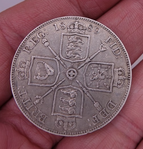 VICTORIAN SILVER DOUBLE FLORIN DATED 1889 - SILVER COIN RARE L@@K | eBay UK