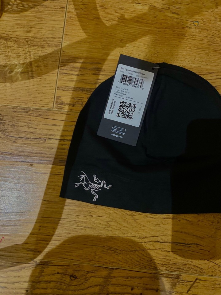 Arc'teryx Rho Toque Beanie Skull Cap Running hat Wool - One Size | Fast ...