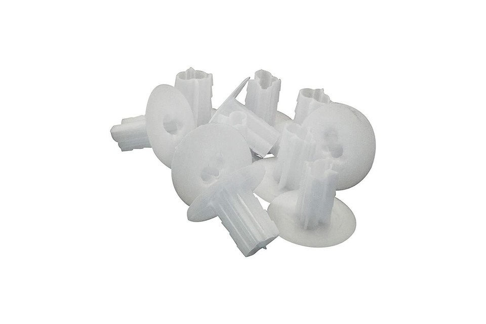 White Dual Feed Through Bushing For Coax Coaxial Cable RG6 - 10 Pack | eBay