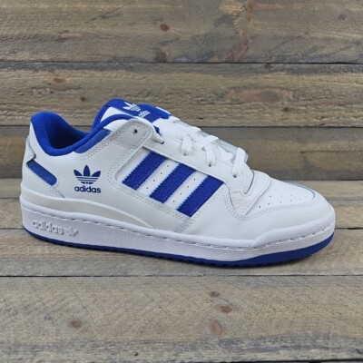 adidas Men's Originals Forum Low CL Shoes Leather White/Royal Blue