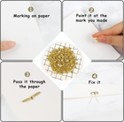 500Pcs Colorful Mini Paper Fastener Brad,Split Pin for Art Crafting ...
