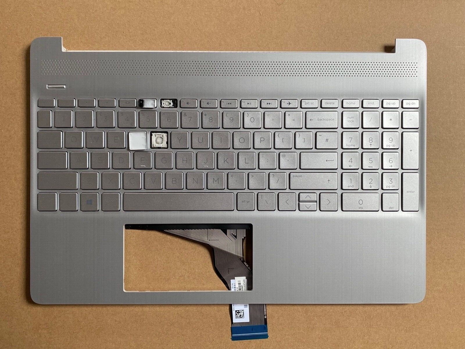 HP 15S Series 15S-EQ 15S-FQ SILVER UK Keyboard - 1 Key + Hinges ...